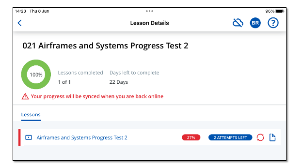 How to access e-learning content in offline mode with Crew Training – CAE